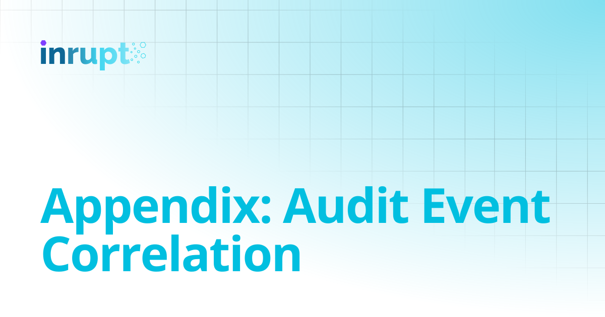 Appendix: Audit Event Correlation | Inrupt Documentation