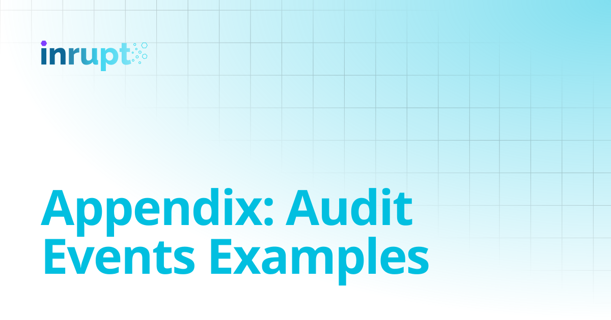 Appendix: Audit Events Examples | Inrupt Documentation