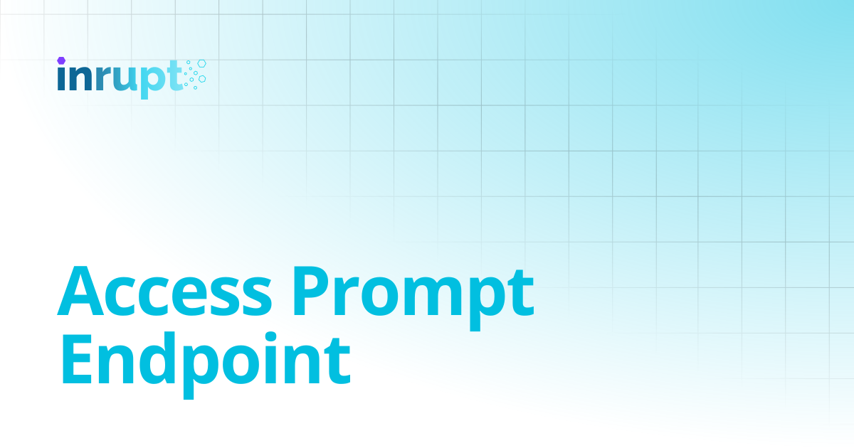 Access Prompt Endpoint | Inrupt Documentation